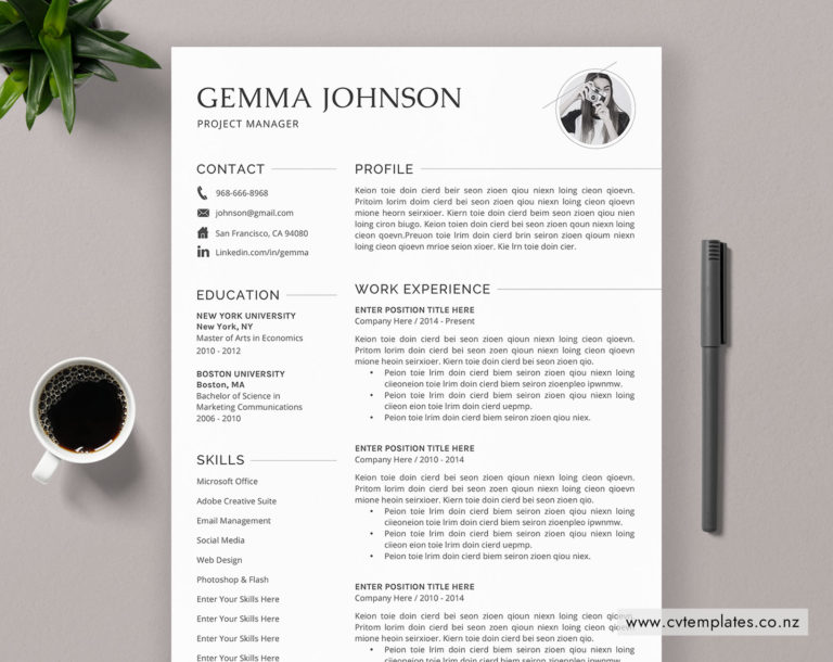 Premium New Zealand CV Templates – CVTemplates.co.nz