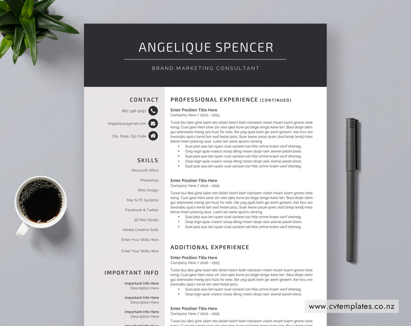 Beyond Ordinary CV: Professional, Design-Forward CV Templates Built to ...