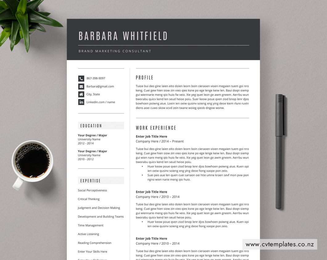 Premium New Zealand CV Templates – CVTemplates.co.nz
