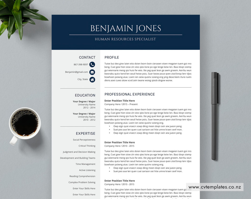 Premium New Zealand CV Templates – CVTemplates.co.nz