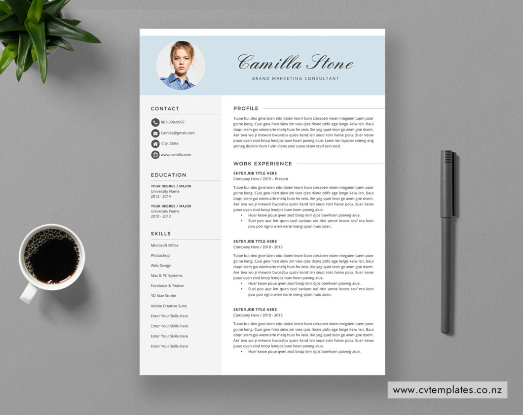 www.cvtemplates.co.nz-New Zealand CV Template-Camilla CV Template-02 ...
