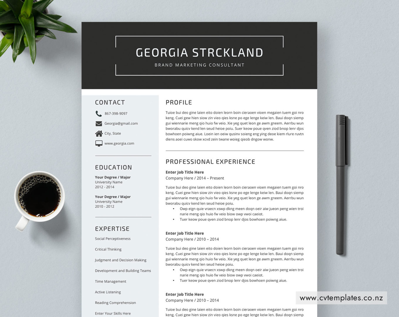 Here are 10 Beautiful and Elegant CV Templates and Cover Letter ...