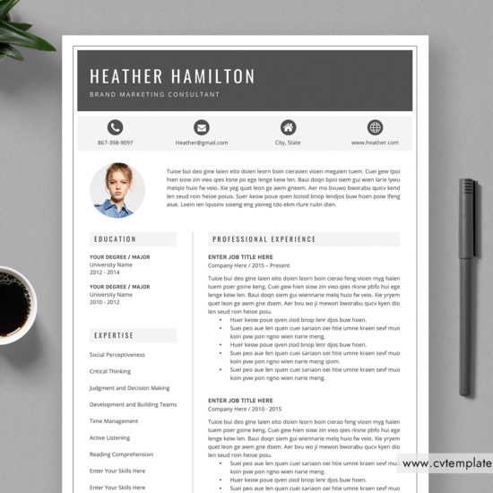 New Zealand Job-Winning CV Template for MS Word, Best Selling CV ...