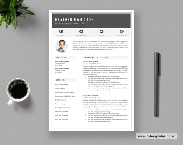 www.cvtemplates.co.nz-New Zealand CV Template-Heather CV Template-02 ...