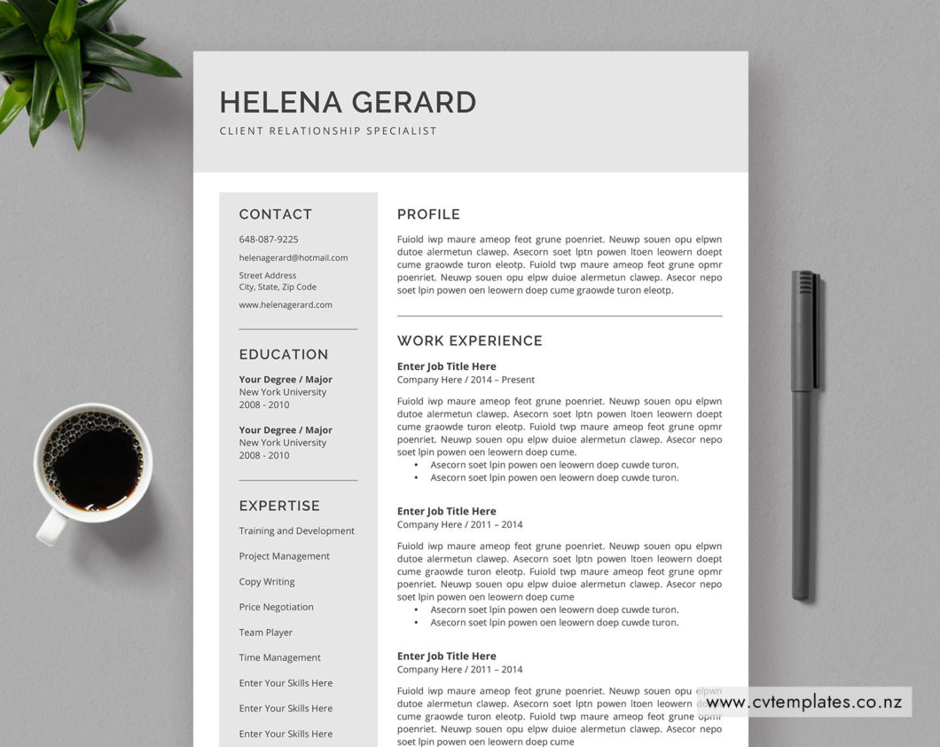 Here are 10 Beautiful and Elegant CV Templates and Cover Letter ...