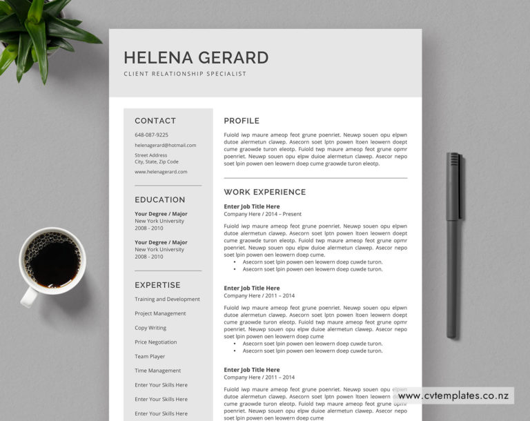 Premium New Zealand CV Templates – Page 6 – CVTemplates.co.nz