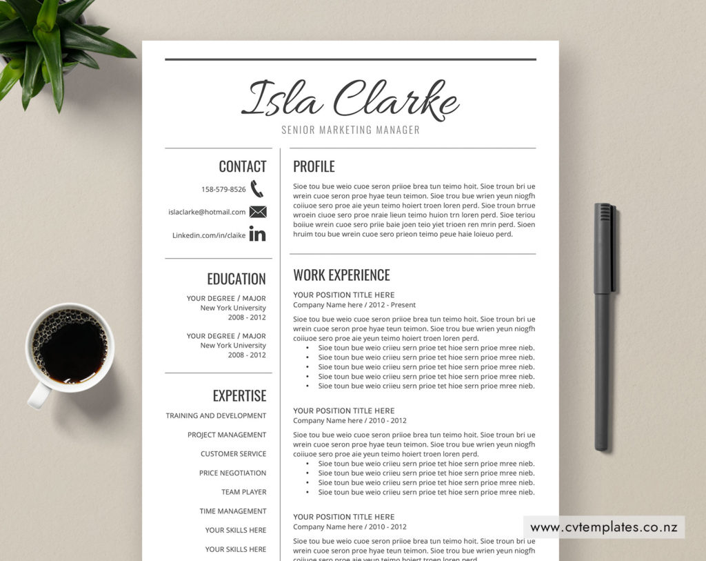 Here are 10 Beautiful and Elegant CV Templates and Cover Letter ...