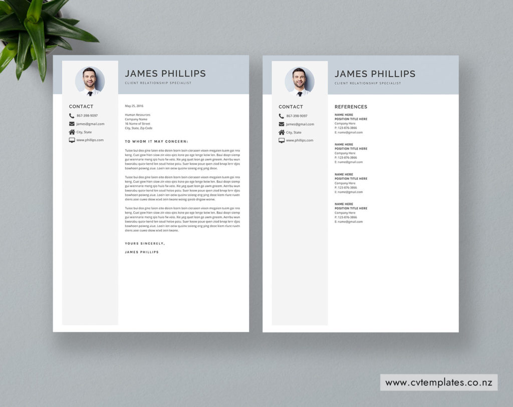 CV Template for MS Word, Best Selling Curriculum Vitae Template, 1, 2 ...