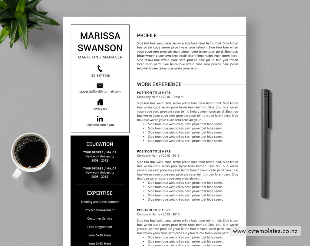 10 Creative and Elegant CV Templates and Cover Letter Templates for ...