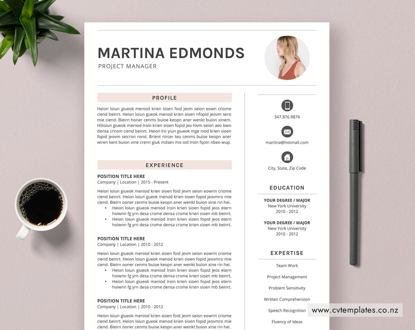 Premium New Zealand CV Templates – CVTemplates.co.nz