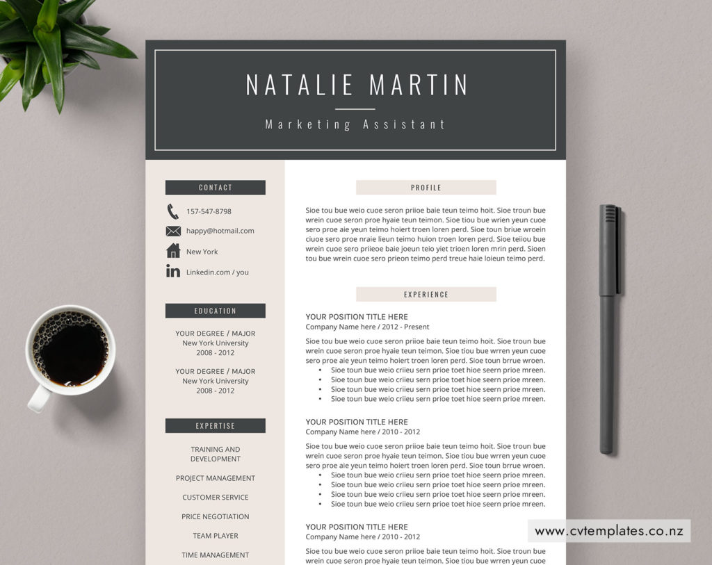 CV Templates Bundle for MS Word, Professional Resume Template, Creative ...
