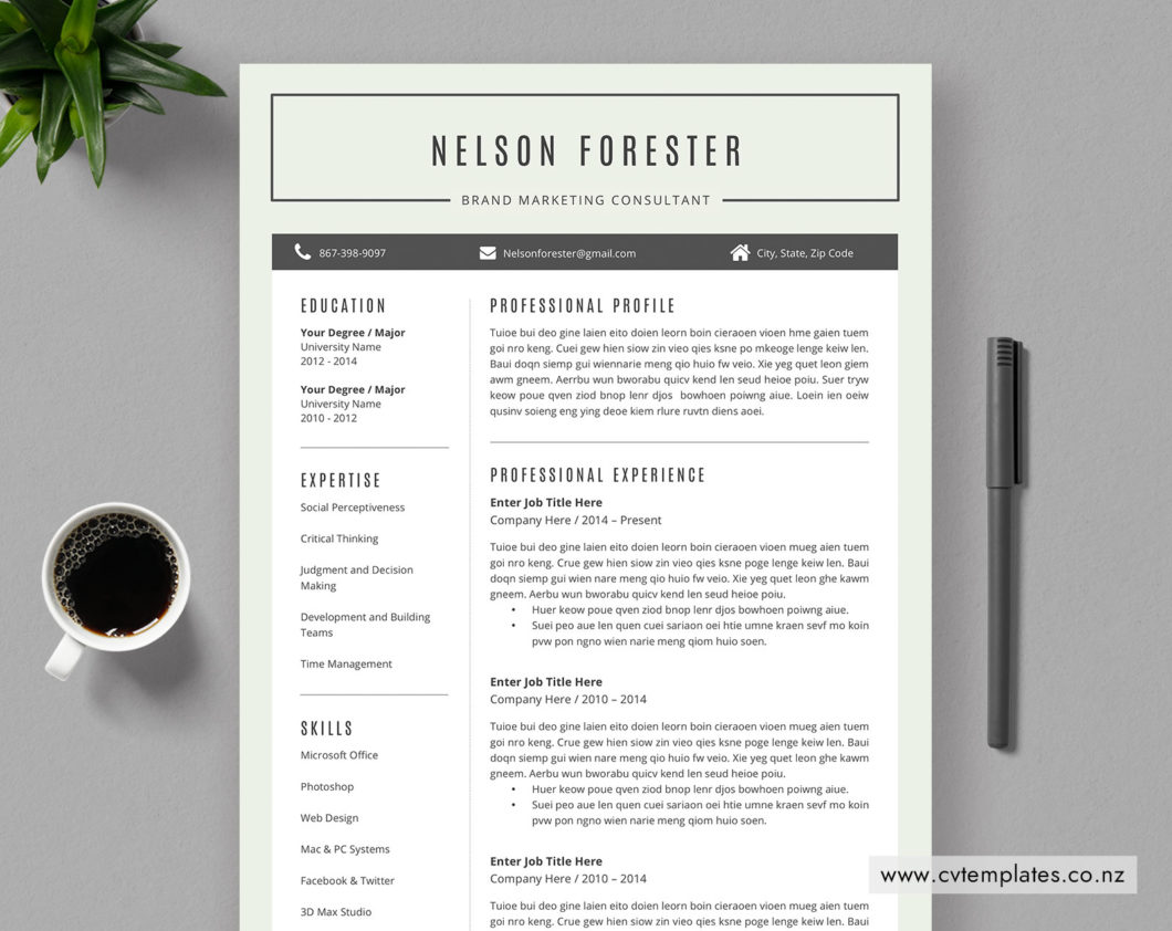 Premium New Zealand CV Templates – Page 2 – CVTemplates.co.nz