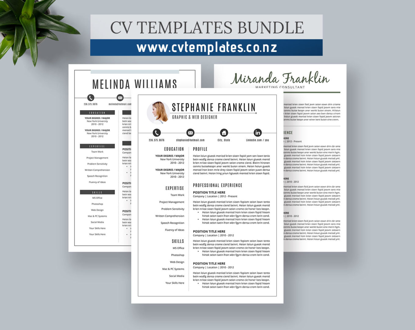 Make a Strong First Impression with these Professional Resume Templates ...